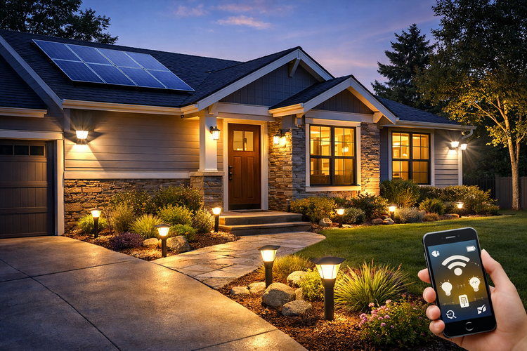 Smart Solar Home Exterior Lighting for Everyday Use