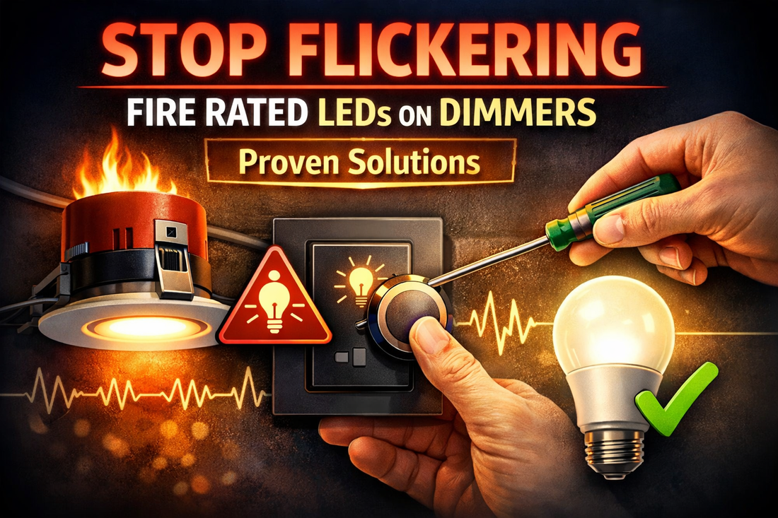 Stop Flickering Fire Rated LEDs on Dimmers Proven Solutions